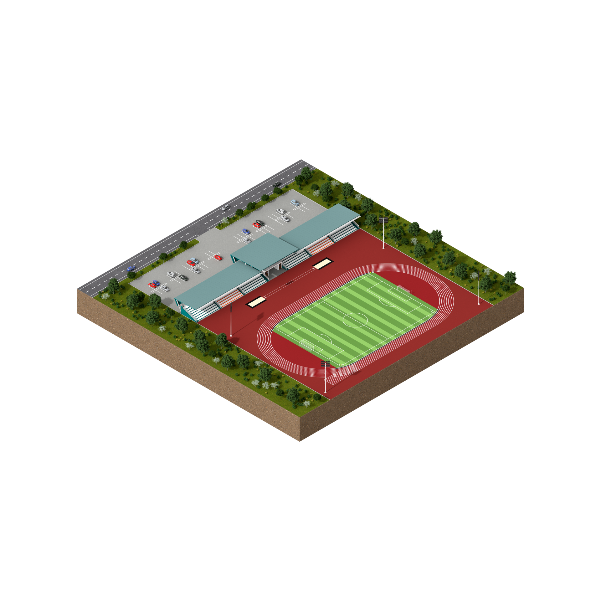 Produkter til idrettsanlegg - Tribuner, drensrenner og mer - NOBI AS